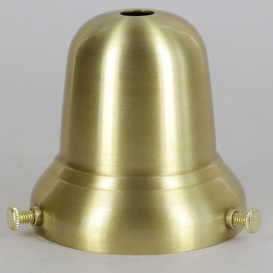 2-1/4in. Polished Brass Finish Brass Bell Holder with Screws