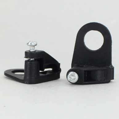 1/8ips Slip Through Plastic Wire Clamp Strain Relief - Black