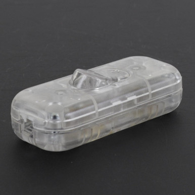 Clear In-Line Double Pole Rocker Switch with Screw Terminal Connections