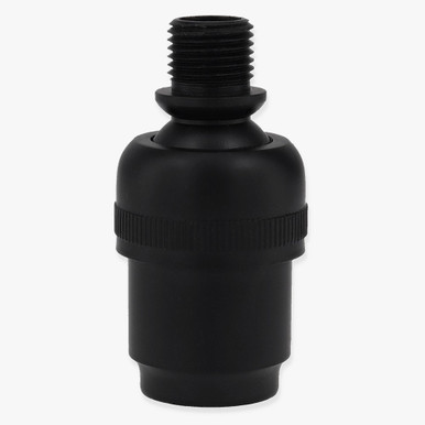 1/8ips Threaded Knurled Bullet Swivel - Black Finish