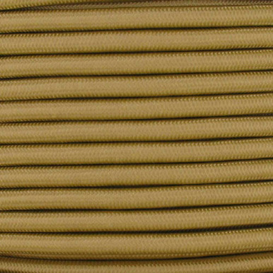 18/5 - Gold Cloth Covered 5 Conductor SJT-B Lamp and Lighting Wire.