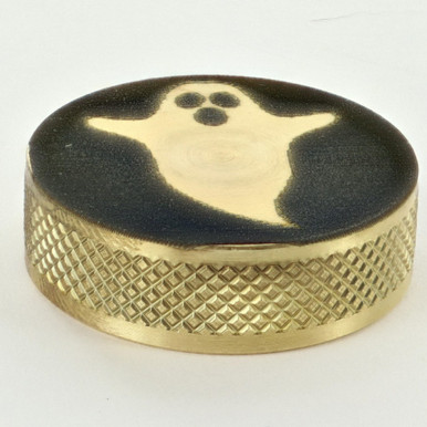 1/8ips - 1-1/4in X 3/8in Diamond Knurled Disc Finial with Ghost ...
