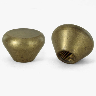 1in Diameter Round Tapered Finial with 1/8ips Threaded Hole
