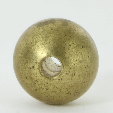 3/4in Diameter - 8/32 Slip Through Brass Ball - Unfinished Brass.