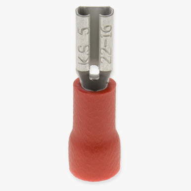 0.11in NEMA Tab - Female quick-slide Wire Connector - Red