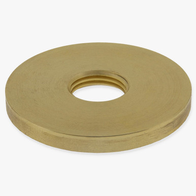 1/8ips - 1-1/4in Diameter x 1/8in H - Threaded Flat Brass Nut ...