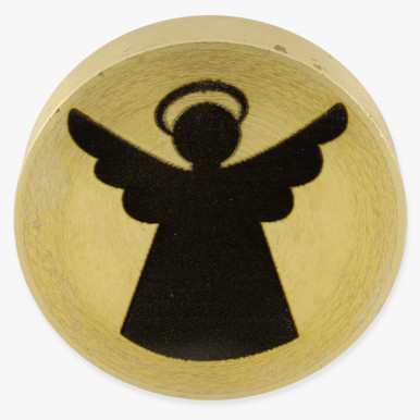 1-1/2 Diameter Round Engraved Angel 1/4-27 UNF Female Finial ...