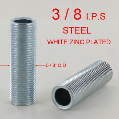 36in. - 3/8ips Threaded Zinc Plated Steel Running Thread