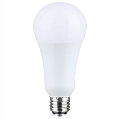 5/14/20 Watt A21 LED; 3-Way Lamp; White Finish; 3000K CCT; Medium ...
