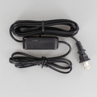 Rotary In Line Dimmer With Leads - Black