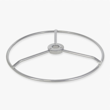 6 inch Diameter #10 Steel Wire Spider Shade Ring - Powder Coated Gray