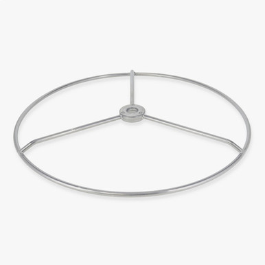 9 inch Diameter #10 Steel Wire Spider Shade Ring - Powder Coated Gray