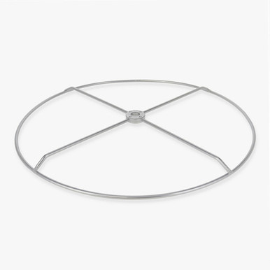 16 inch Diameter #10 Steel Wire Spider Shade Ring - Powder Coated Gray