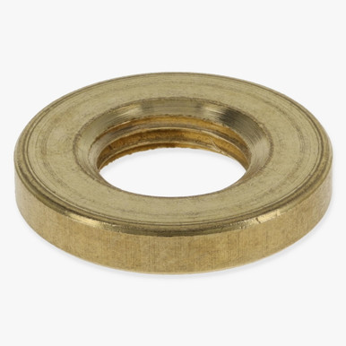 1/8ips - 3/4in Diameter x 1/8in H - Brass Nut With Smooth Edge ...