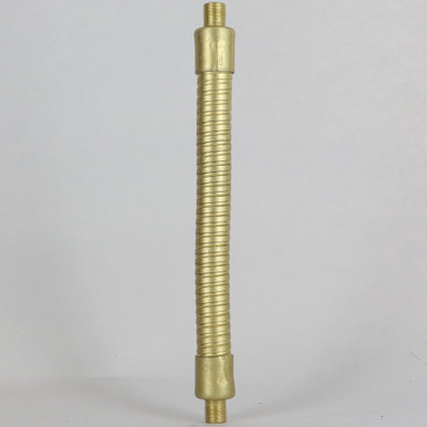 12in. Flexible 1/8ips Goose Neck Pipe - Brass Finish
