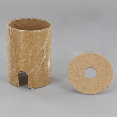 E-26 KEYLESS CARDBOARD SOCKET INSULATOR AND CAP INSULATOR SET