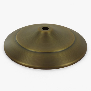 5-1/2in. Antique Brass Finish Spun Vase Cap