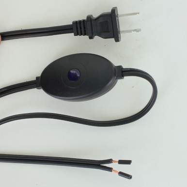 10ft Black SPT-2 Power Cord with Touch Sensor Switch