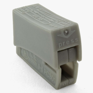 Gray Single Pole Push In Wire Connector