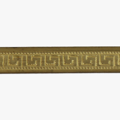 1/4in Brass Greek Key Solid Banding - Sold in 10Ft Lengths