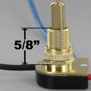 5/8in Shank Two-circuit Four-position Metal Push Button Switch - Brass ...