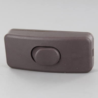 Double Pole Single Throw On/off Rocker Line Switch for SPT-1 Wire - Brown