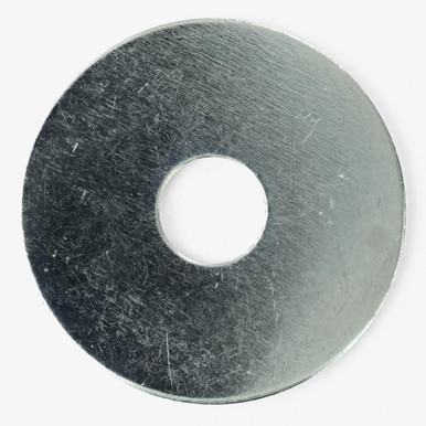 1-1/2in. Diameter - Steel Washer - 1/8ips. Slip Center Hole - White ...
