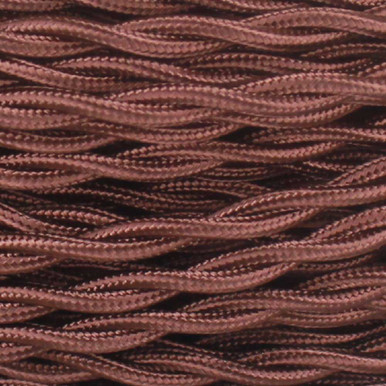 18/2 Twisted Brown Rayon Covered Wire