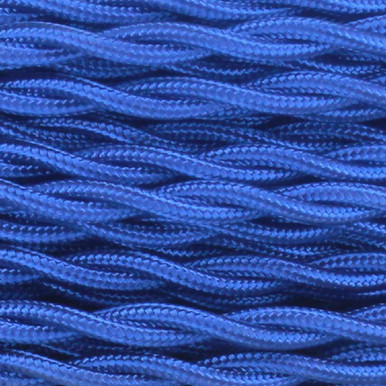 18/2 Twisted Blue Rayon Covered Wire