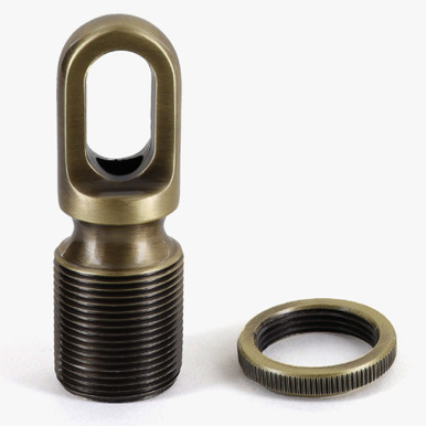 1/4ips - Heavy Duty Brass Screw Collar Loop with Seating Ring - Antique ...