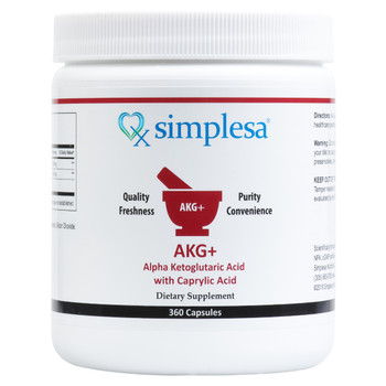 AKG+ Caprylic Acid 360 Capsules | AKG Capsules | Simplesa