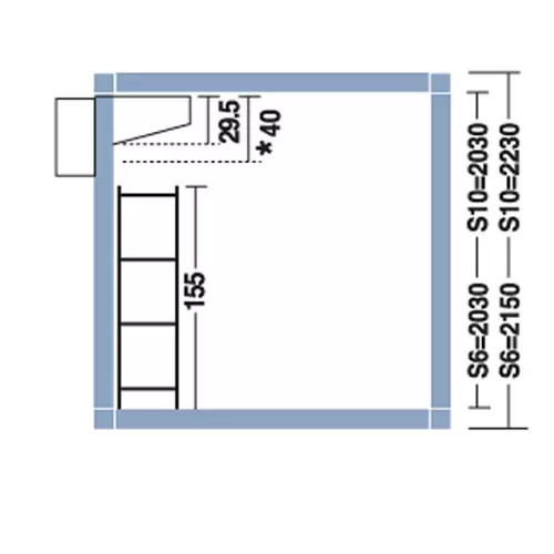Freezer Room Kit 183x143x223cm, DIY, modular, walk in, Misa M-2A20-F