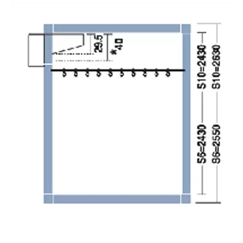 Freezer Room Kit 303x223x263cm, DIY, modular, walk in, Misa M-3E24-F