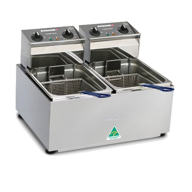 Roband Countertop Deep Fryer F28 for sale, double pan, 2x8L oil ...