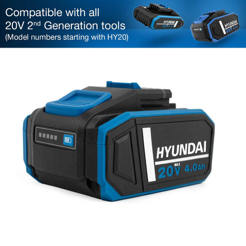 Hyundai 20v 2Ah Li-Ion Battery and 2A Charger | BI20-2/C20-2