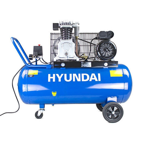 Hyundai 3hp 100L Electric Air Compressor 14CFM 145psi Twin Cylinder ...