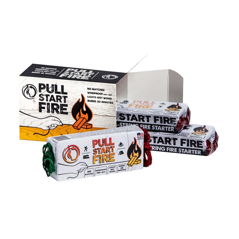 Pull Start Fire, Pull String Fire Starter, 3 Pk