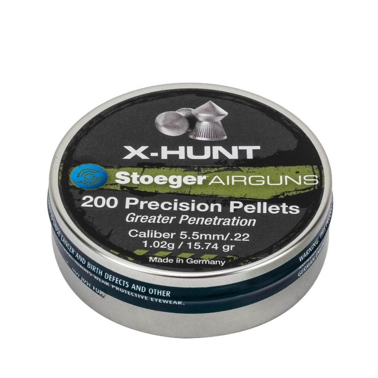 Stoeger Pellets, .22 Cal, X-Hunt, 15.74 gr, 200 Pk - Westside Stores