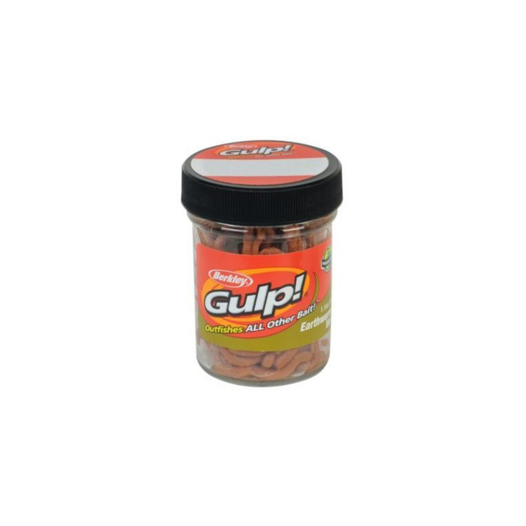 Gulp Earthworms, red wiggler, brown