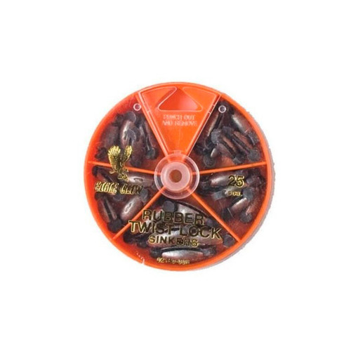 Eagle Claw Rubber Core Sinkers, Dial-A-Pack