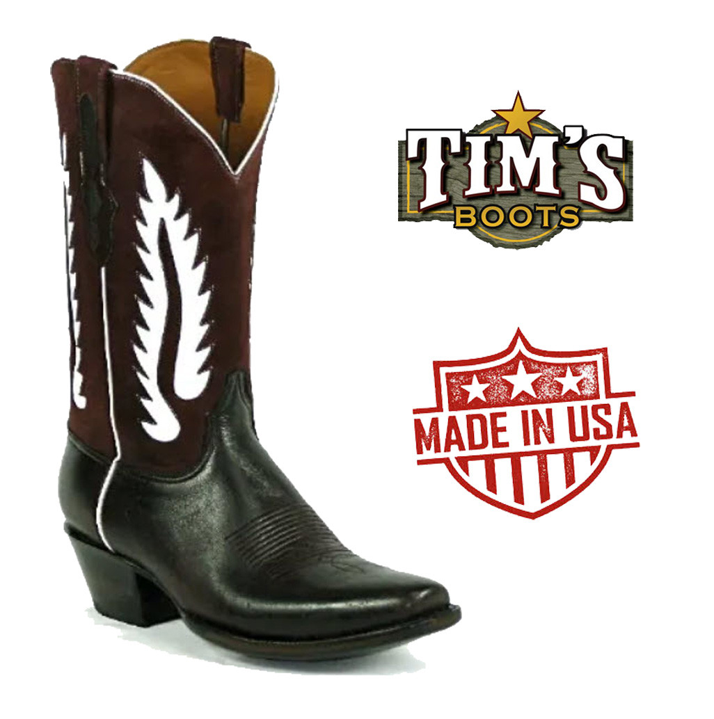 Black Jack Snapping Turtle Tail Cowboy Boots - Tim's Boots