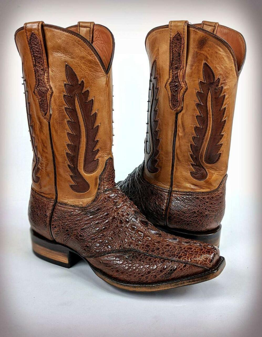 Black Jack Snapping Turtle Tail Cowboy Boots - Tim's Boots