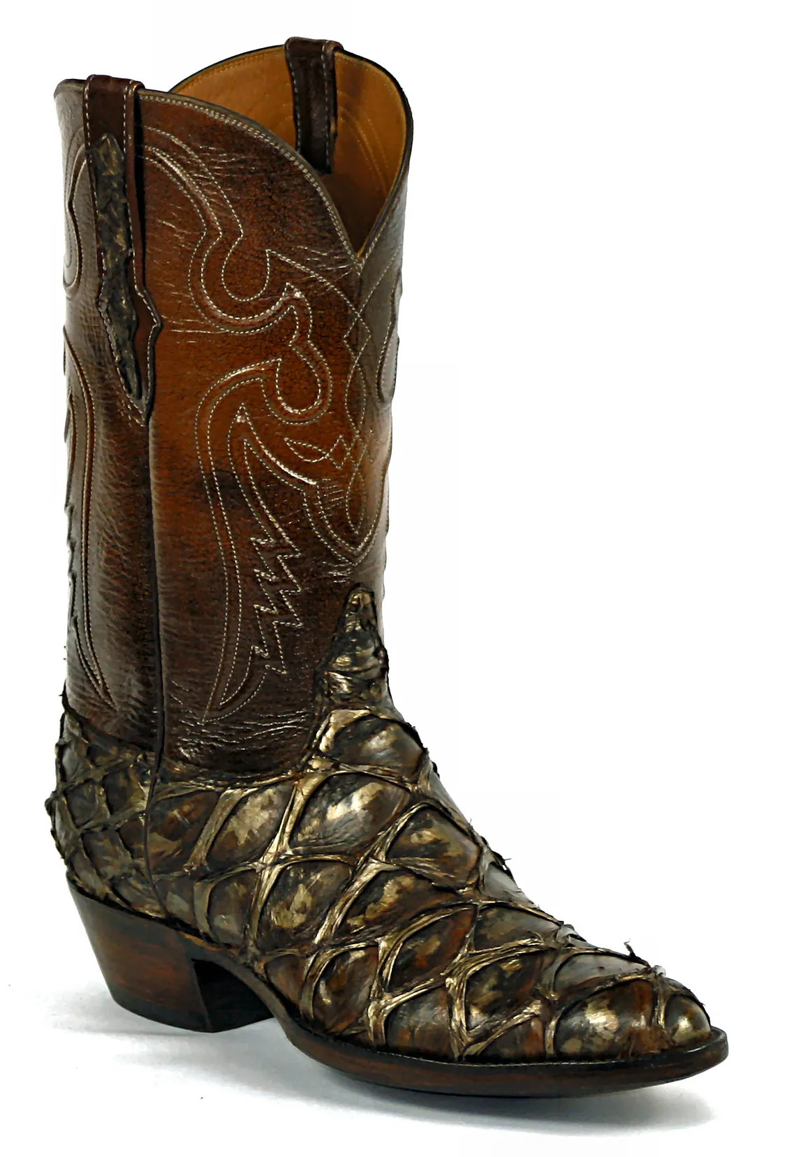 Black Jack Rustic Iron Pirarucu Fish (#1724) - Tim's Boots