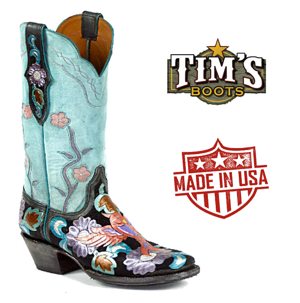 Black Jack Hand Tooled & Filigreed Boots with Ranch Hand - Tim's Boots