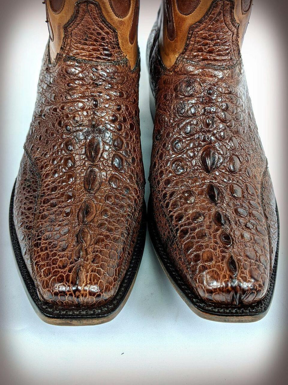 Black Jack Snapping Turtle Tail Cowboy Boots - Tim's Boots