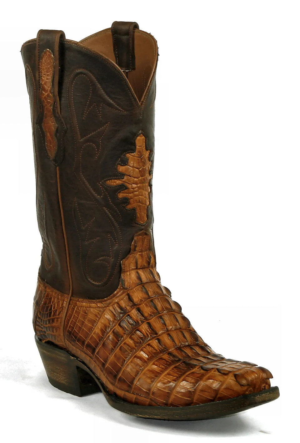 Black Jack Snapping Turtle Tail Cowboy Boots - Tim's Boots