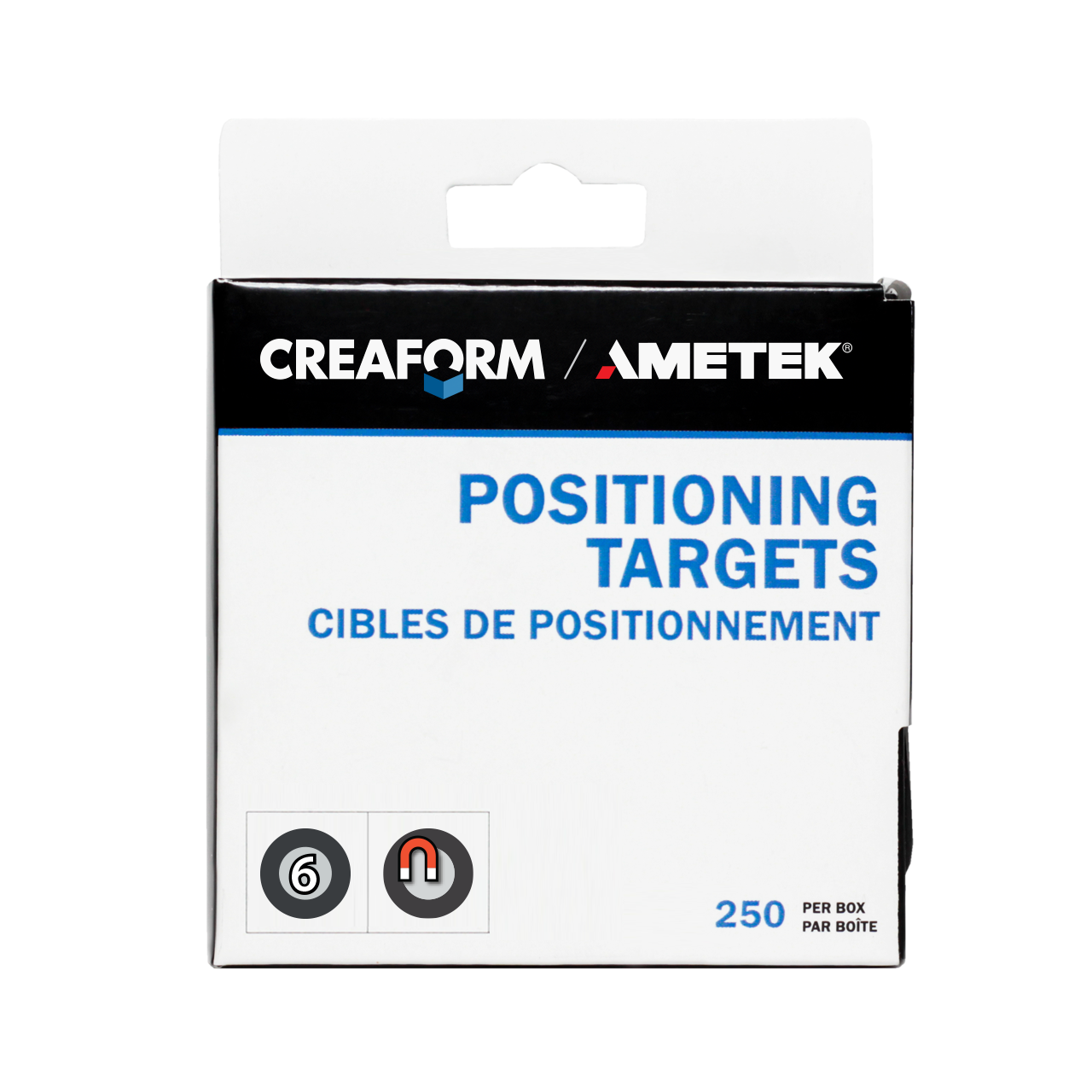 Positioning Targets - Magnetic with Black Contour - 1 x 250 - Creaform ...