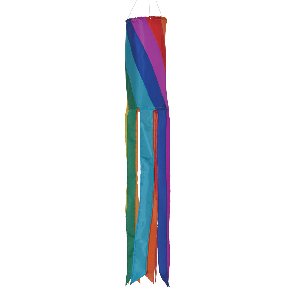 Rainbow Diagonal 60-inch Windsock - Kite Garden
