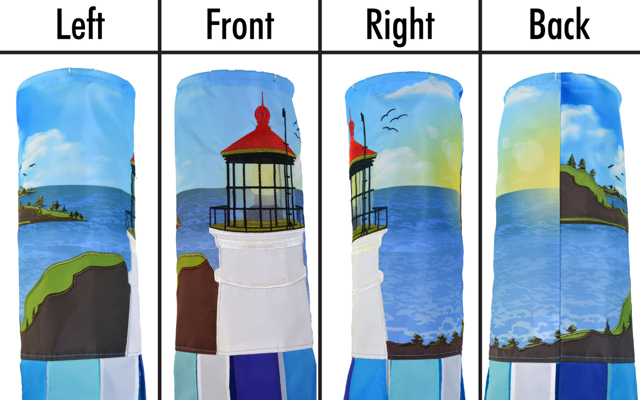 Coastal Lighthouse 40-inch Windsock - Kite Garden