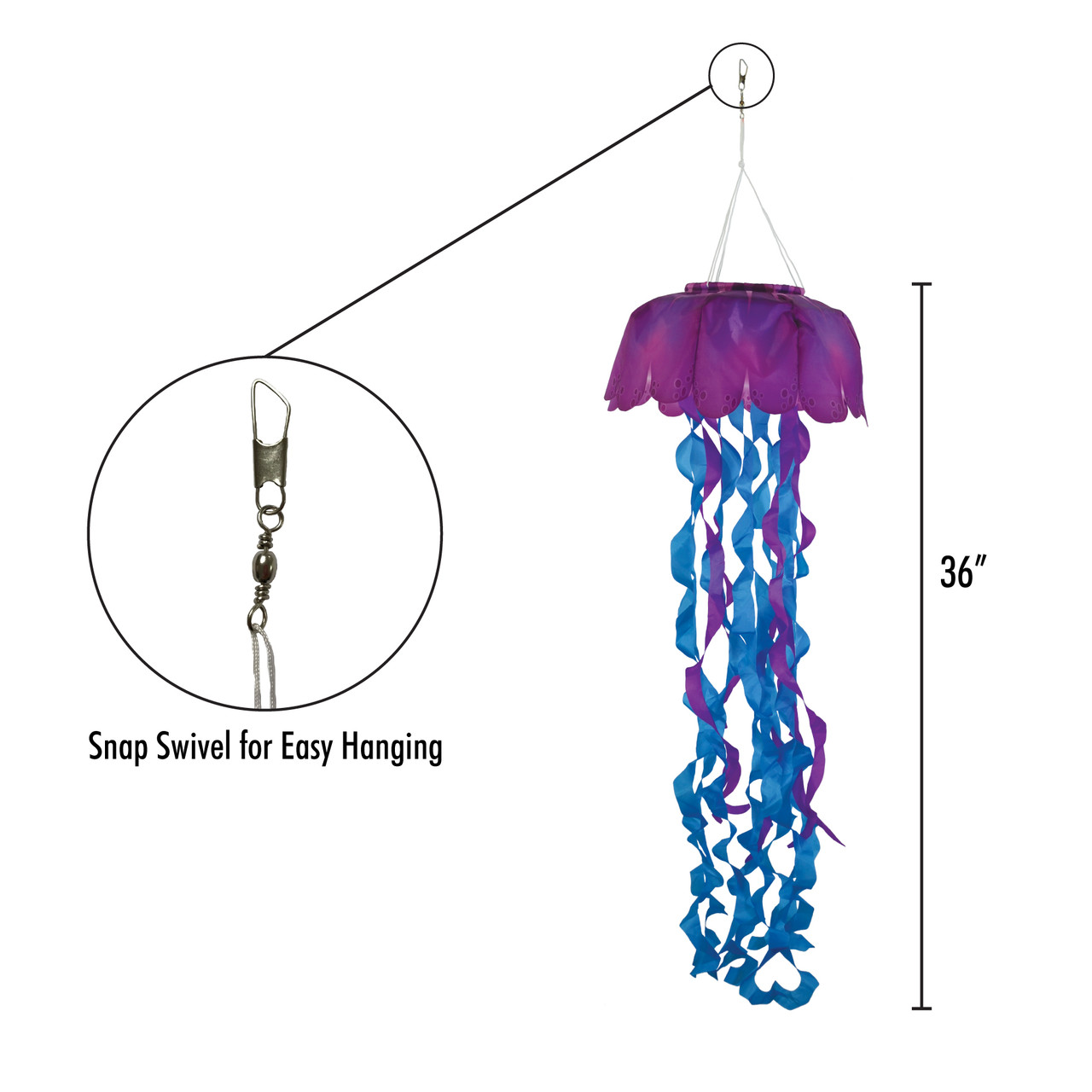 Jellyfish 3D Windsock - Kite Garden